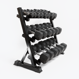 Hex Dumbbell Set With Dumbbell Rack | Montreal Weights