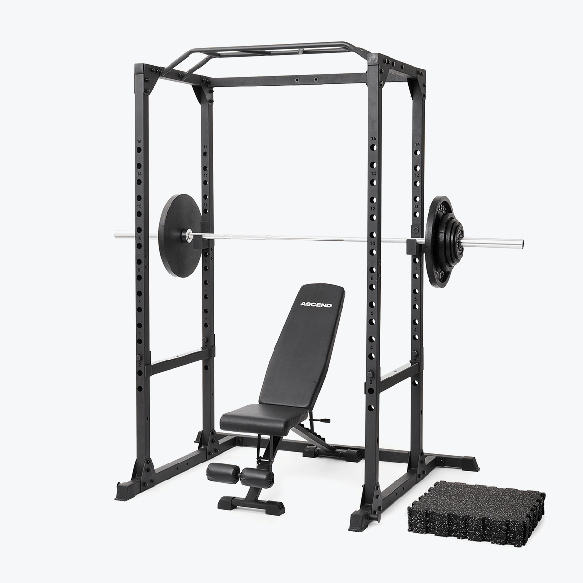 Squat Rack With Cast Iron Plates | Montreal Weights